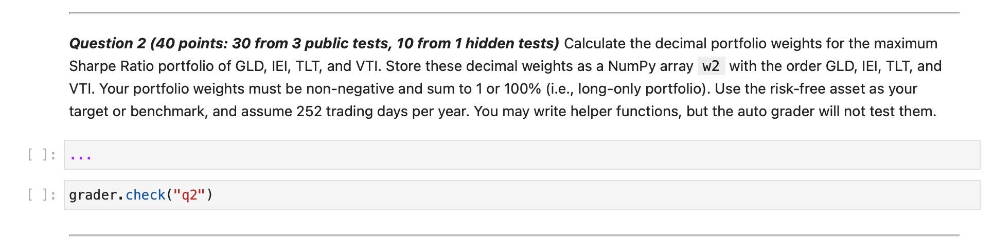 Solved [ ]: # Initialize Otter import otter grader | Chegg.com
