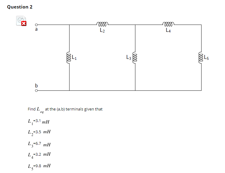 Solved Incorrect Find L Subscript E Q End Subscript At The