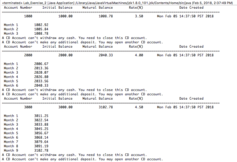 Solved Java #eclipse Please provide screenshot of output. | Chegg.com