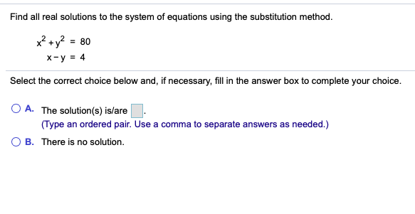 Solved Find all real solutions to the system of equations | Chegg.com