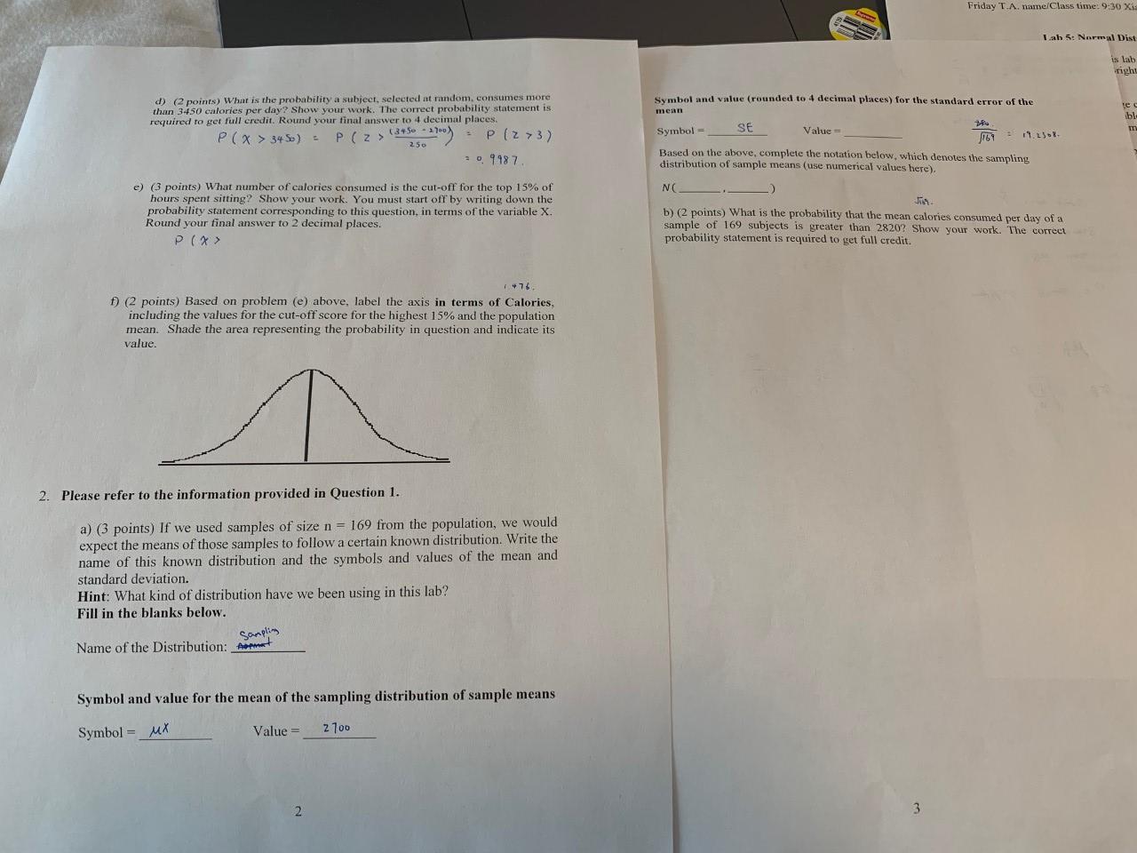 Solved Question 2 the given normally distributed mean = | Chegg.com