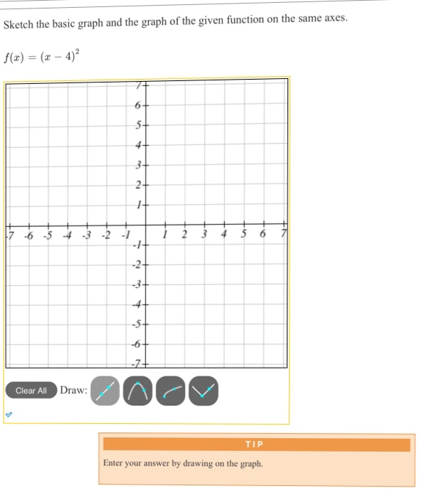 Solved Sketch the basic graph and the graph of the given | Chegg.com
