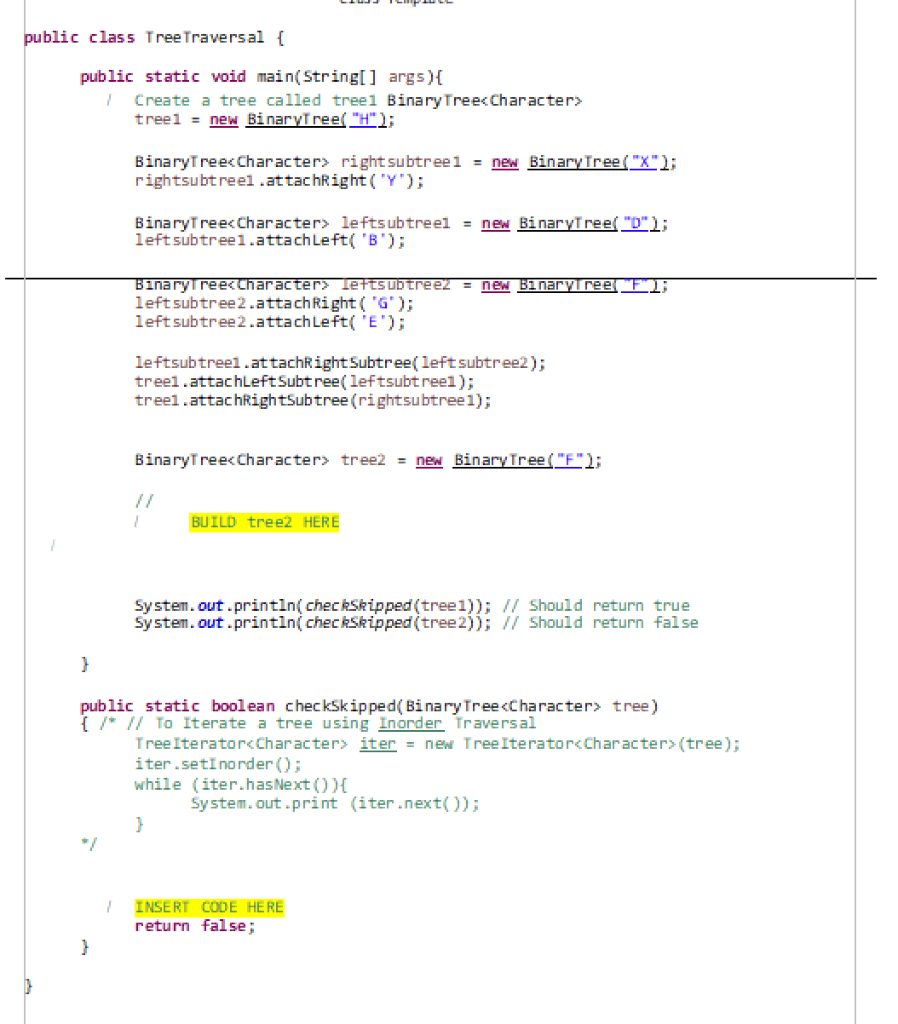 1. Import the java project Binary Trees to your IDE | Chegg.com