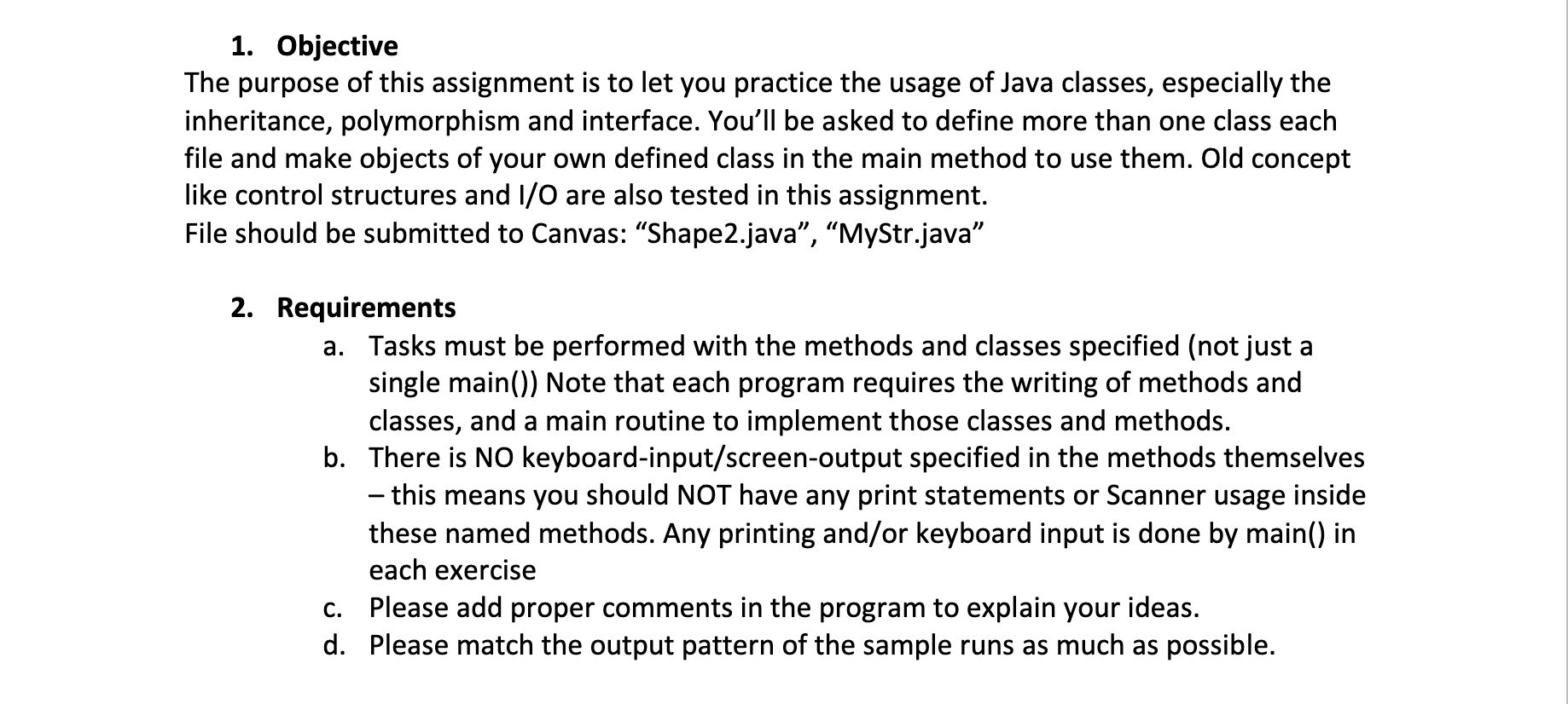 Solved 1. Objective The purpose of this assignment is to let | Chegg.com