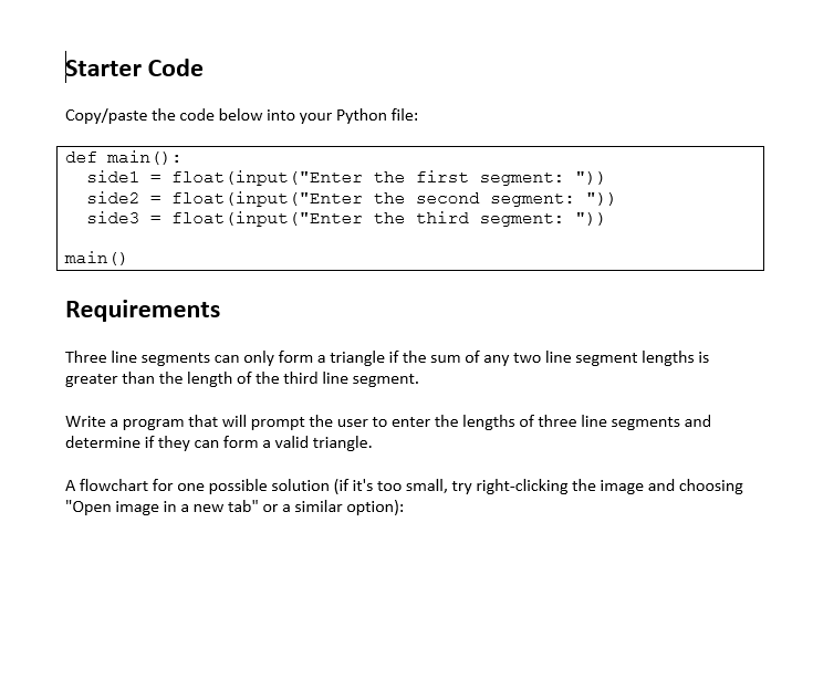 Solved Starter Code Copypaste The Code Below Into Your 
