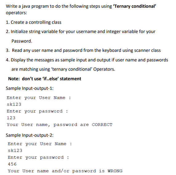 Solved Write a java program to do the following steps using | Chegg.com