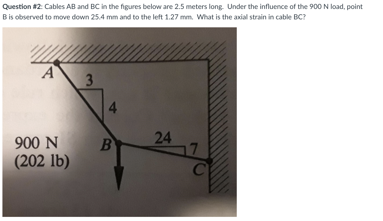 Solved Question #2: Cables AB and BC in the figures below | Chegg.com