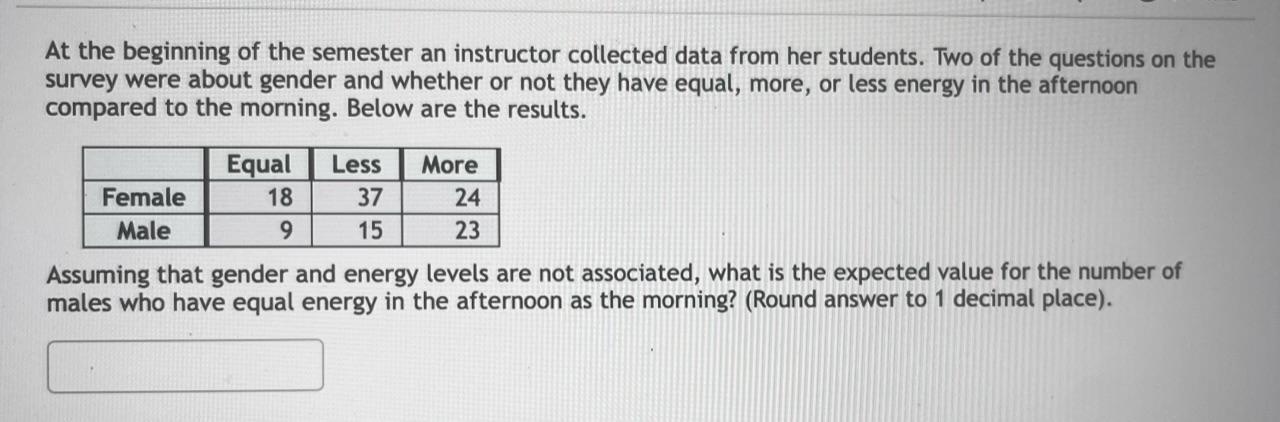 Solved At the beginning of the semester an instructor | Chegg.com