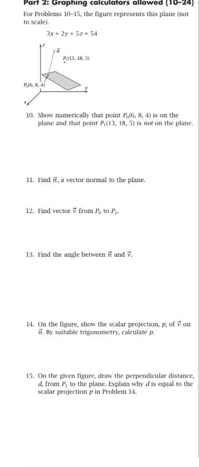 Solved Part 2: Graphing calculators allowed (1 For Problems | Chegg.com