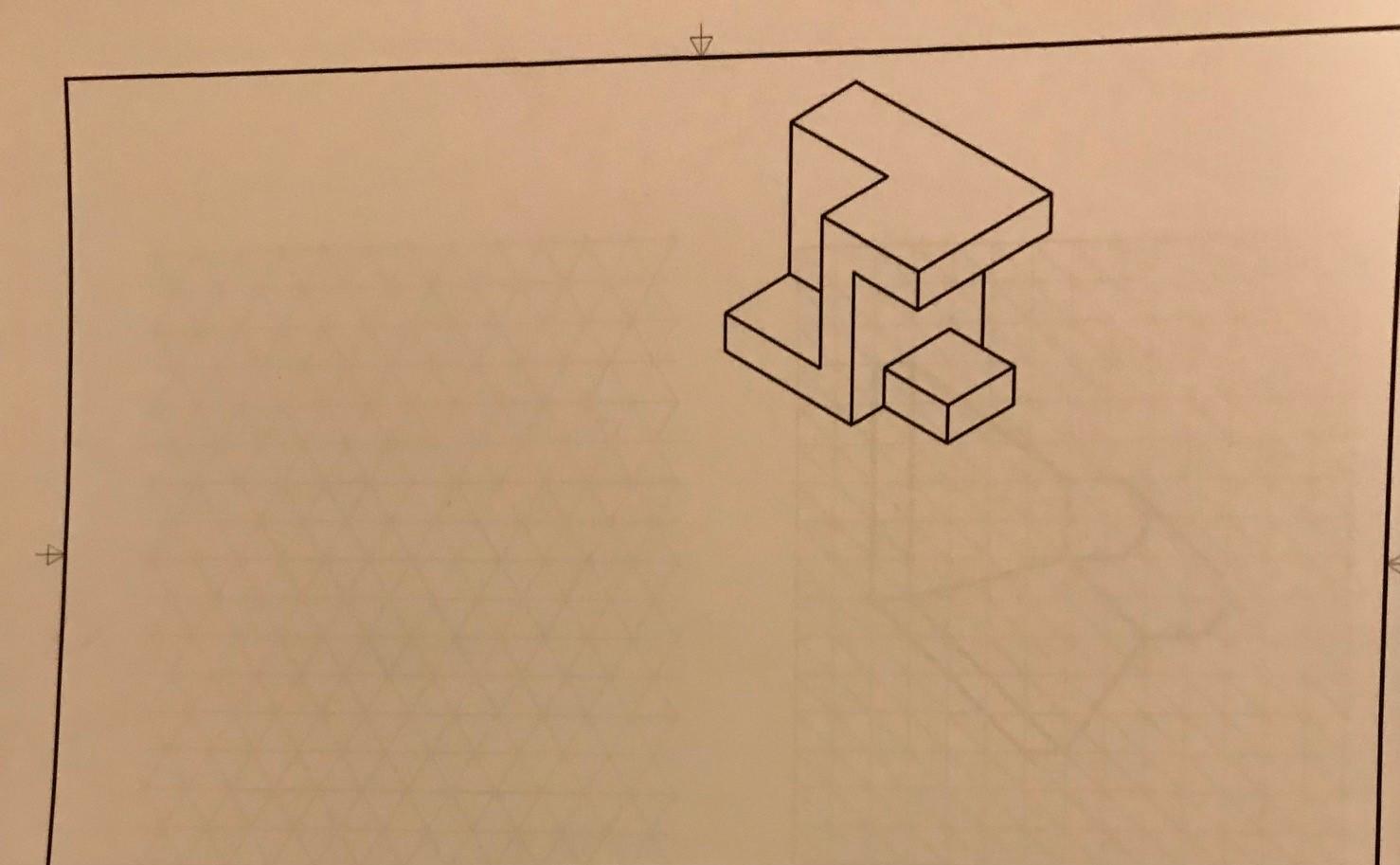 Solved Draw the necessary views for the shape shown below | Chegg.com
