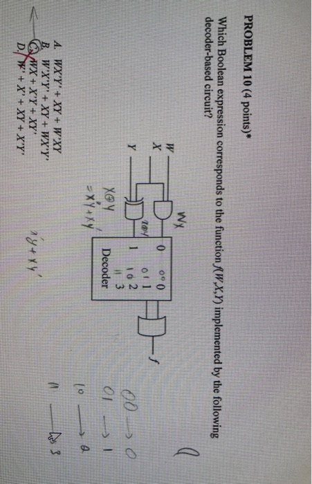 Solved Which Boolean expression corresponds to the function | Chegg.com