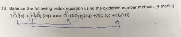 Solved Balance the following redox equation using the | Chegg.com