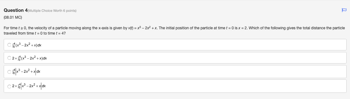 Solved 2 Question 3 Multiple Choice Worth 6 points) (08.02 | Chegg.com