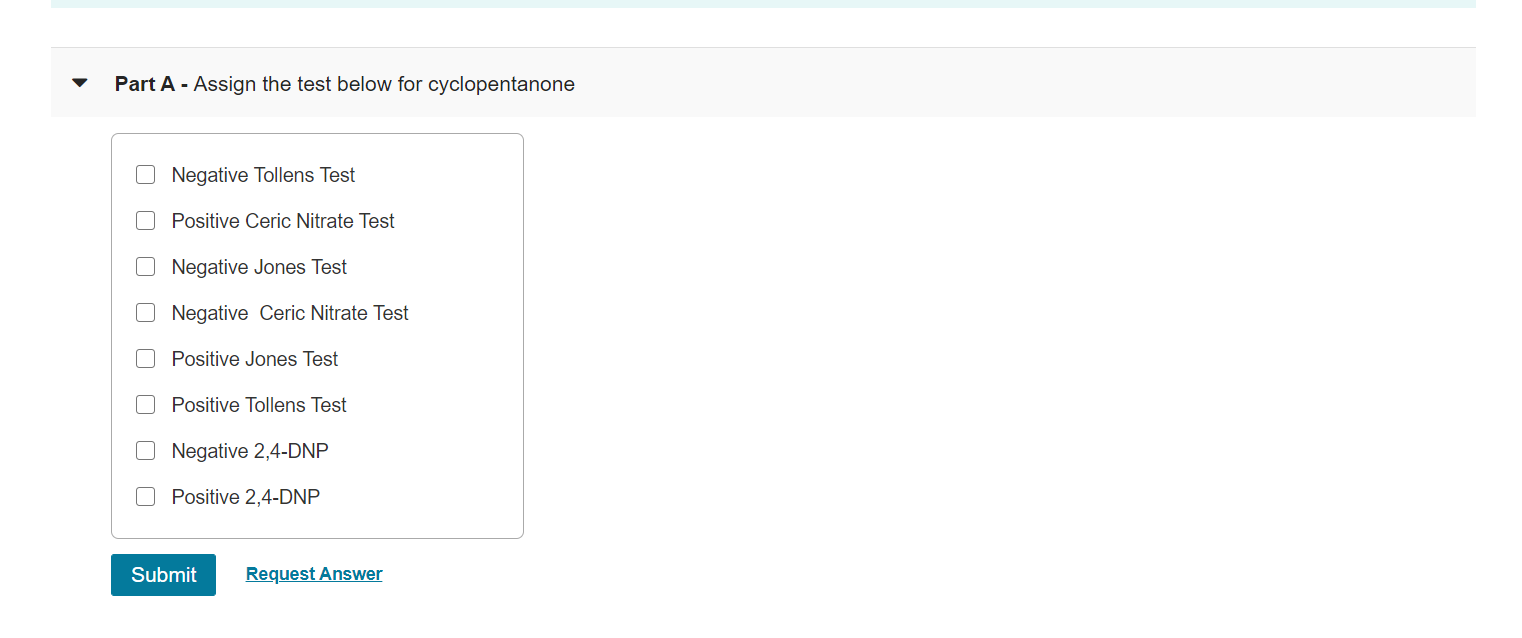 Solved Part A - Assign the test below for 2-butanol. o | Chegg.com