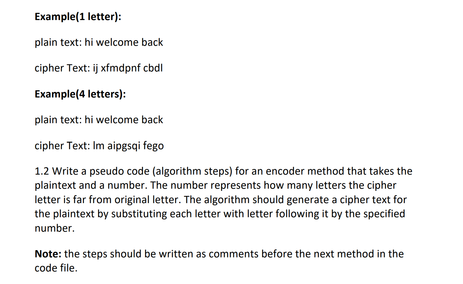 Solved 1 Cryptography with Strings and Character Arrays 1 | Chegg.com