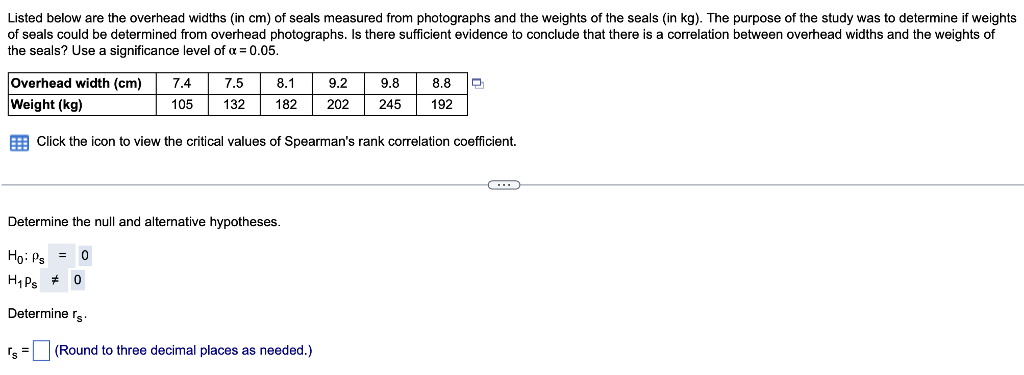 Solved Determine the null and alternative hypotheses. | Chegg.com