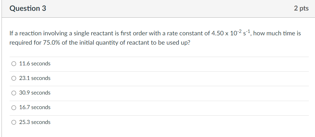 Solved If a reaction involving a single reactant is first | Chegg.com