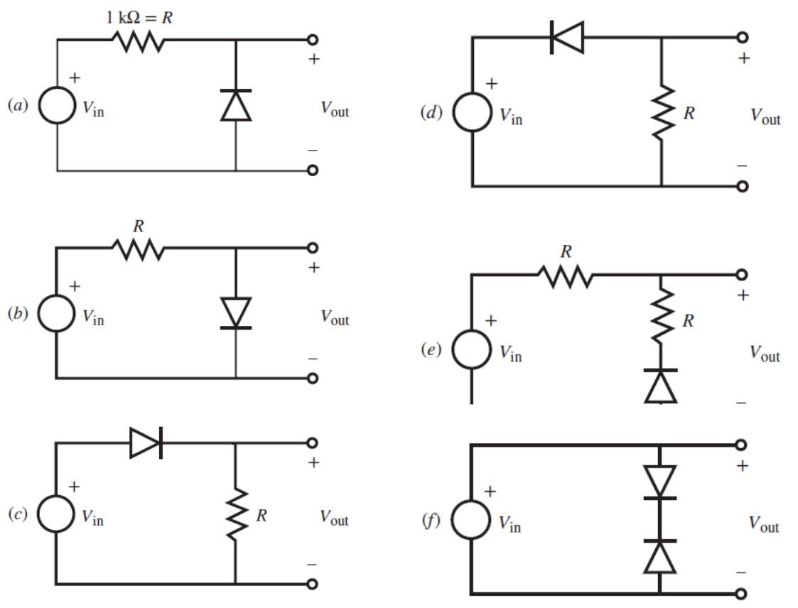 Solved out Sketch the output V on a set of axes for circuits | Chegg.com