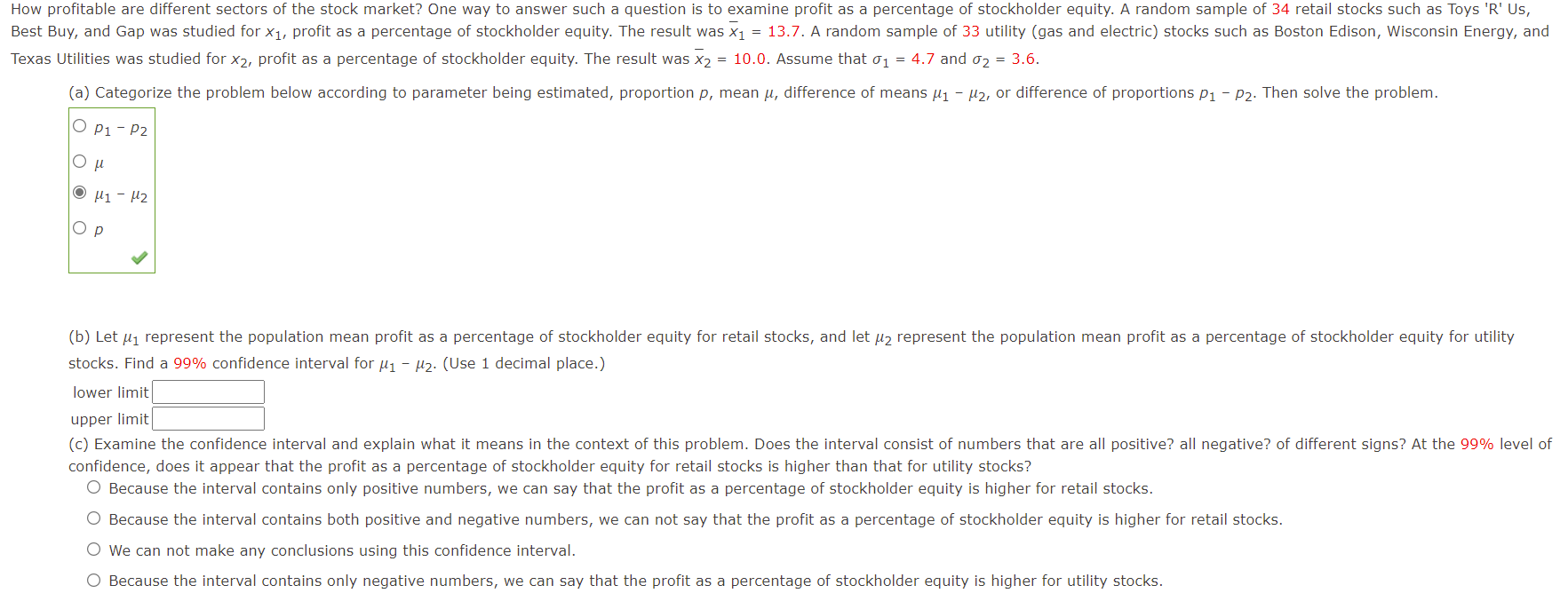 Solved How profitable are different sectors of the stock | Chegg.com