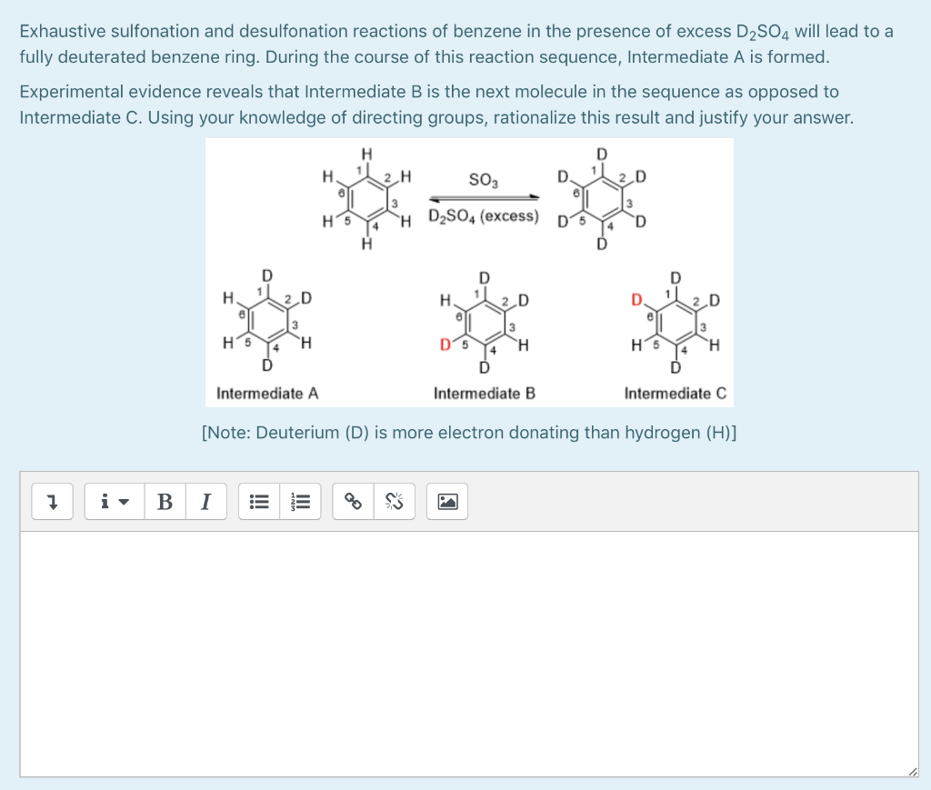 Solved Exhaustive sulfonation and desulfonation reactions of | Chegg.com