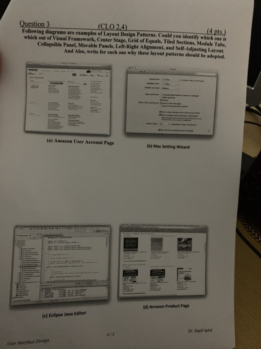Solved Question 3 (CLO 2.4 Following diagrams are examples | Chegg.com