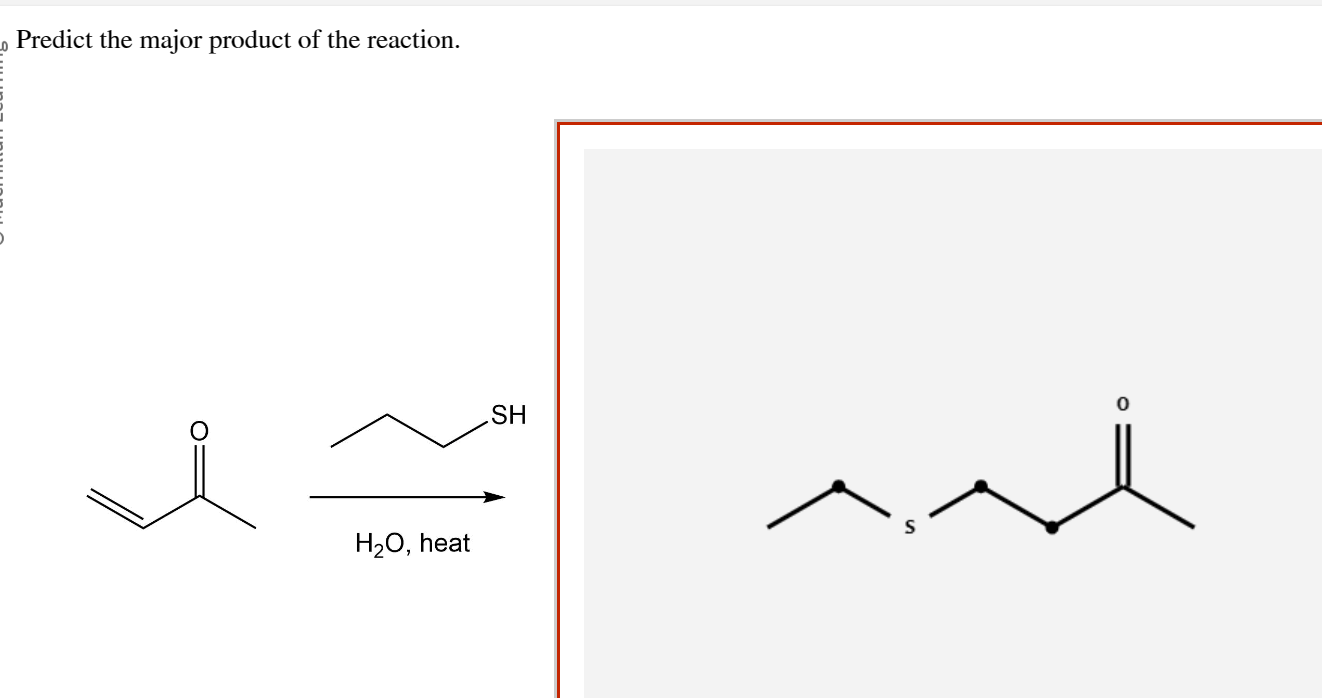 Solved Predict the major product of the reaction. The | Chegg.com