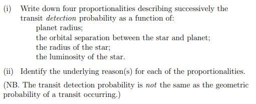 Solved (i) Write down four proportionalities describing | Chegg.com
