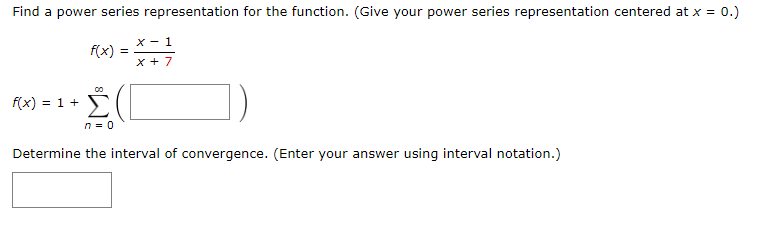Solved Find a power series representation for the function. | Chegg.com
