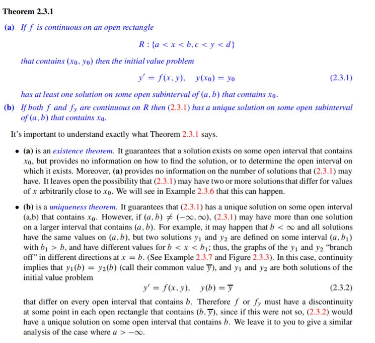 Solved Theorem 2.3.1 (a) Iff is continuous on an open | Chegg.com