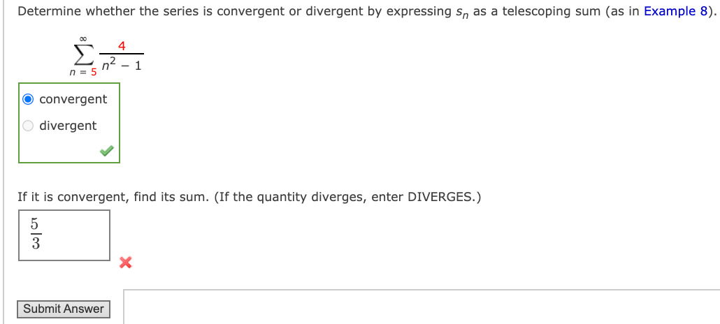 Solved Determine whether the series is convergent or | Chegg.com