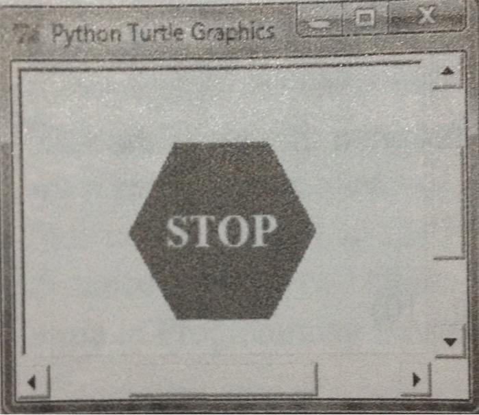 Solved 3.13 (Turtile: display a STOP sign) Write a program | Chegg.com