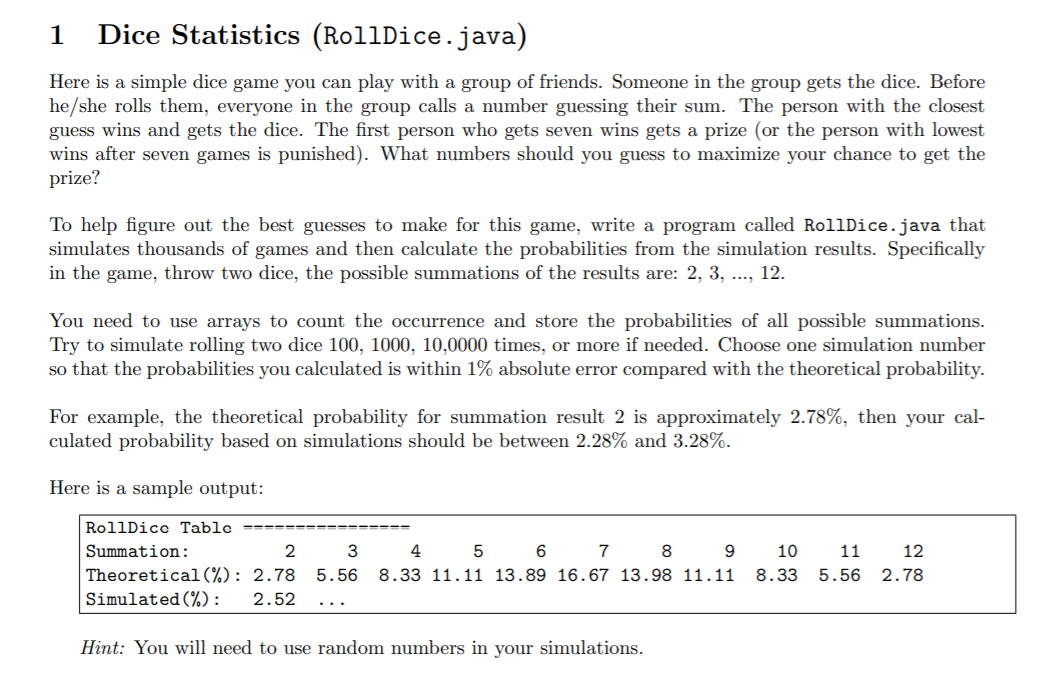 Please provide Java code to run a program that meets | Chegg.com