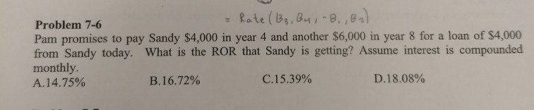 : Kate Problem 7-6 Pam promises to pay Sandy $4,000 | Chegg.com