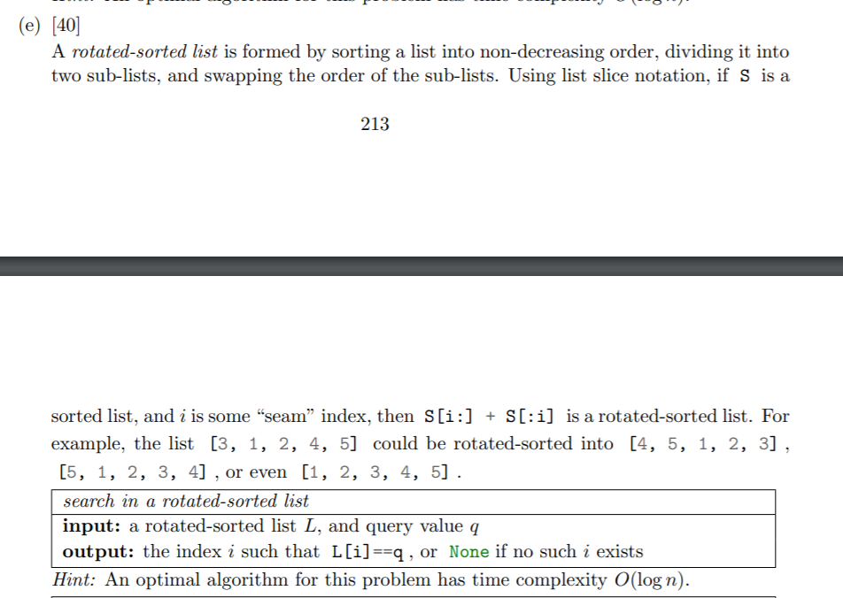 Solved For each of the following problems: design | Chegg.com