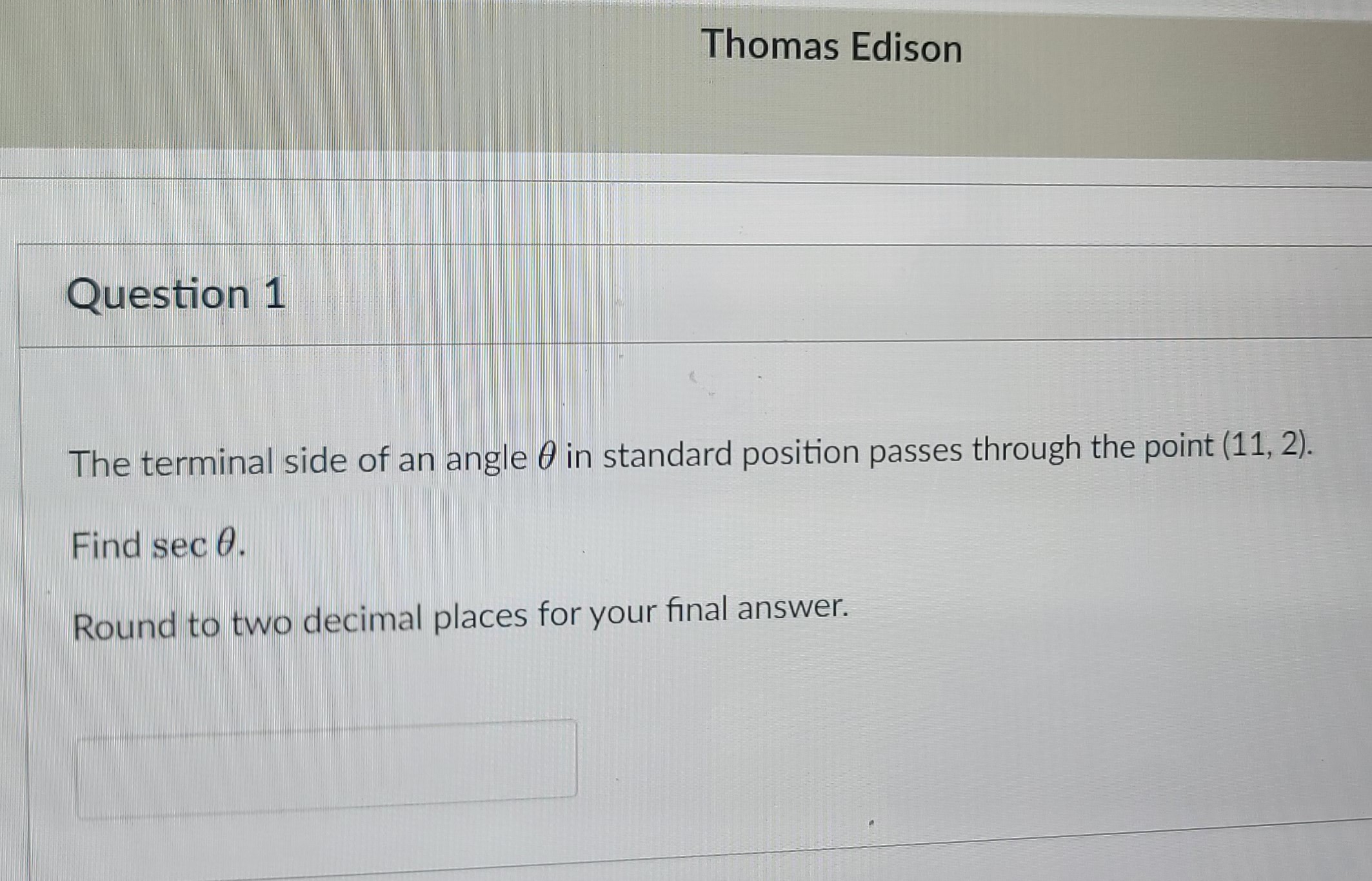 Solved The terminal side of an angle θ in standard position | Chegg.com