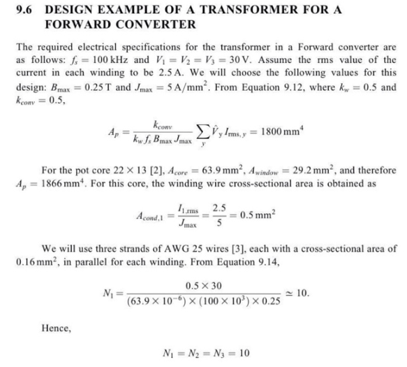 3. In the design example of the transformer in | Chegg.com