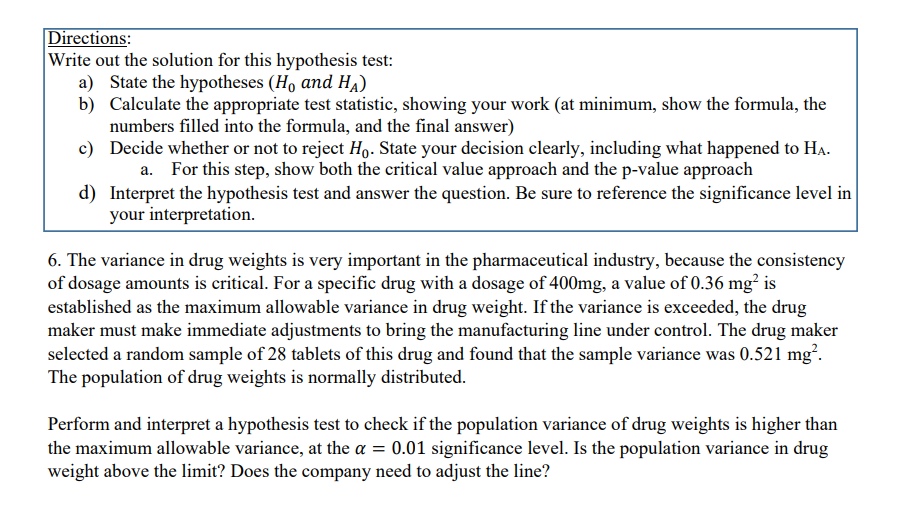 Solved Directions: Write out the solution for this | Chegg.com