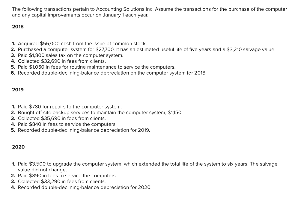 Solved The following transactions pertain to Accounting | Chegg.com Solved The following transactions pertain to Accounting | Chegg.com