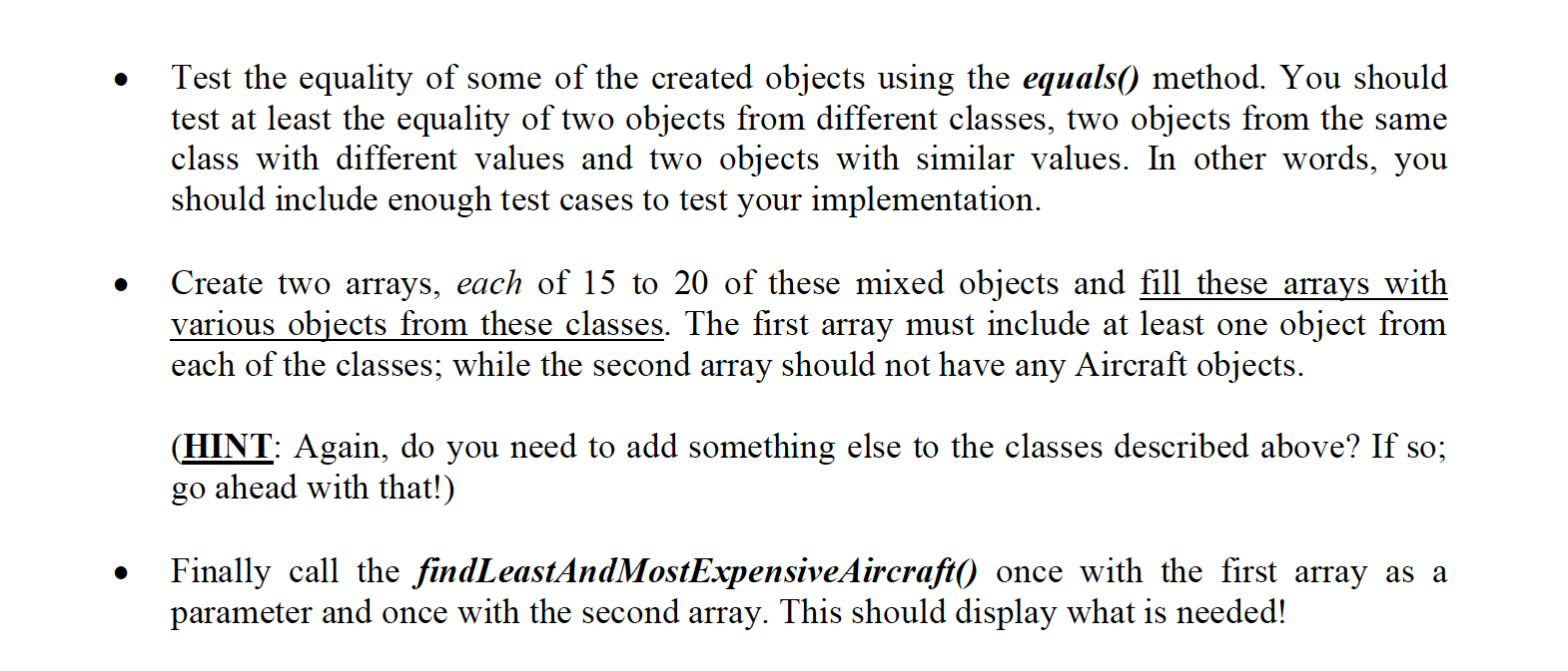 Solved JAVA Program ****** Please specify how you call the | Chegg.com