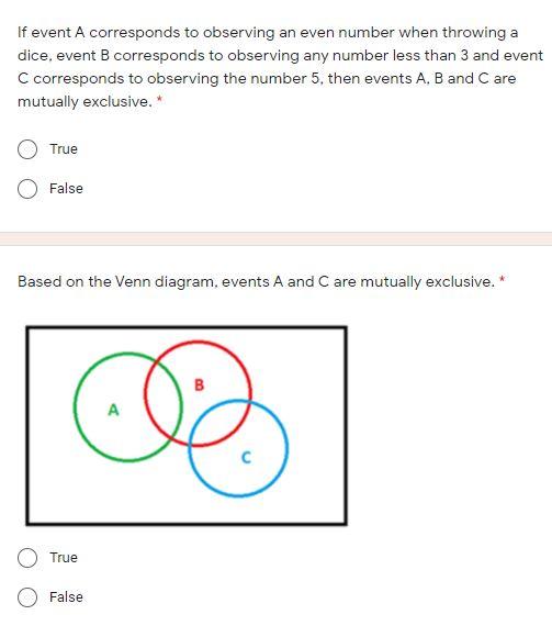 Solved If event A corresponds to observing an even number | Chegg.com