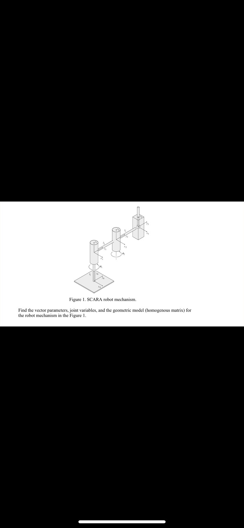 Solved Figure 1. SCARA robot mechanism. Find the vector | Chegg.com