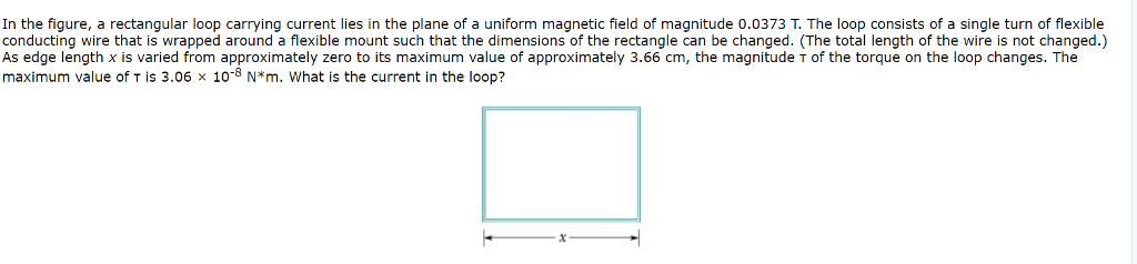 Solved In the figure, a rectangular loop carrying current | Chegg.com