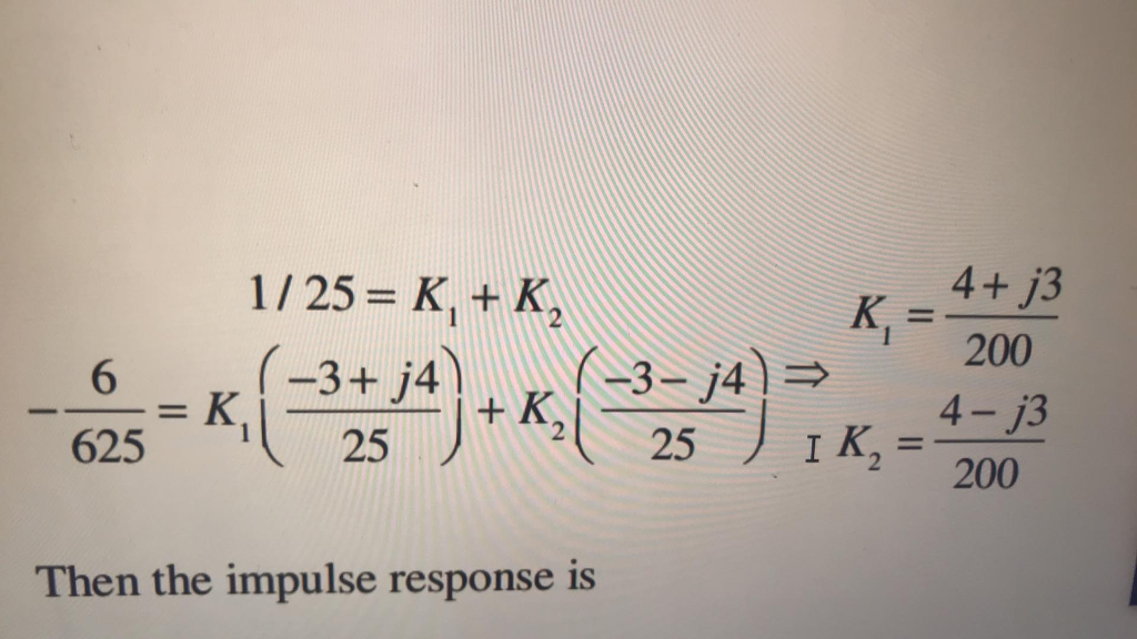 Solved HOW DID THEY SOLVE FOR K1 AND K2 FROM THE | Chegg.com