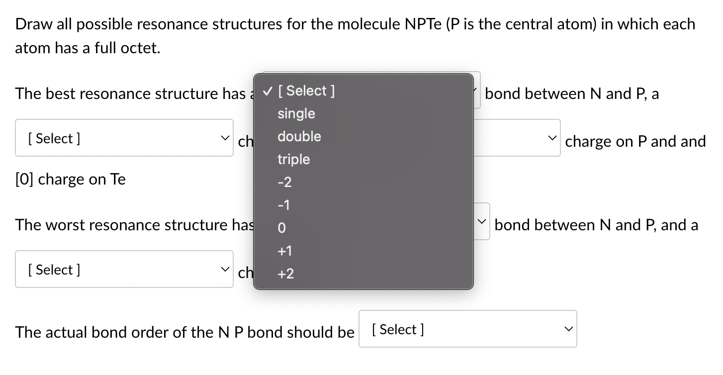 Solved Draw all possible resonance structures for the | Chegg.com