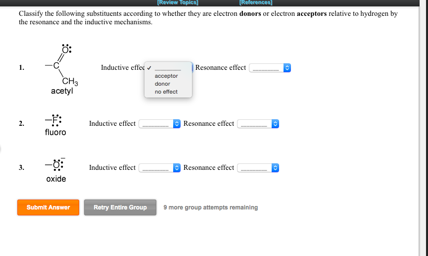 Solved Review Topics Classify the following substituents | Chegg.com