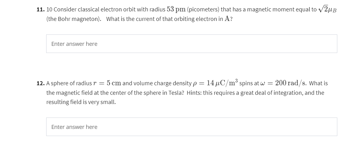Solved 1. 10 Consider classical electron orbit with radius | Chegg.com