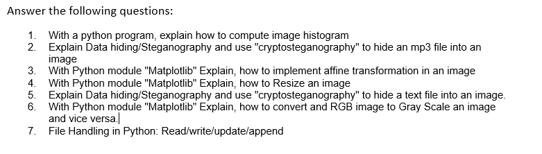 Solved Answer the following questions: 1. With a python | Chegg.com