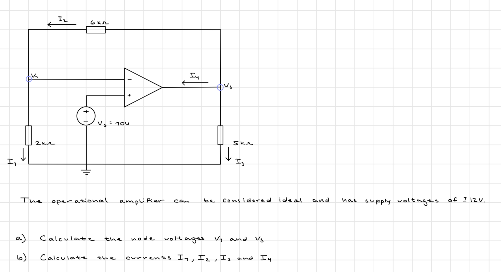 Solved The operational amplifier con be considered ideal and | Chegg.com