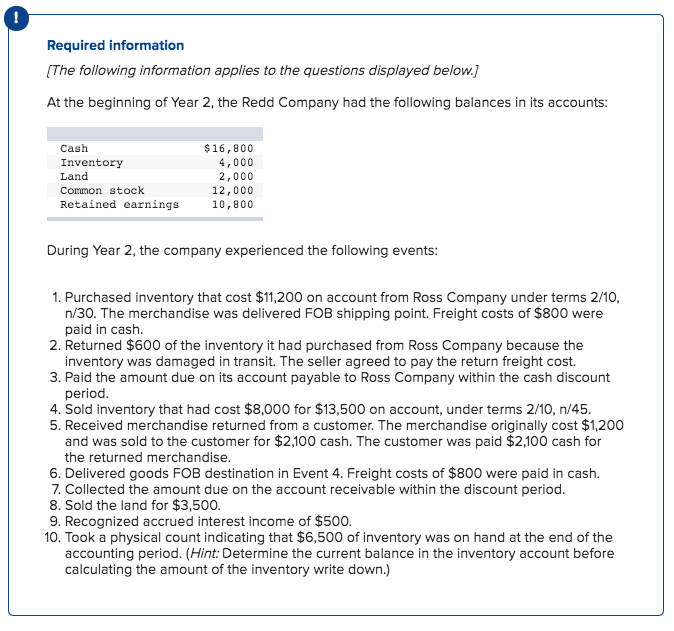Solved Required: a. Identify each of these events as | Chegg.com