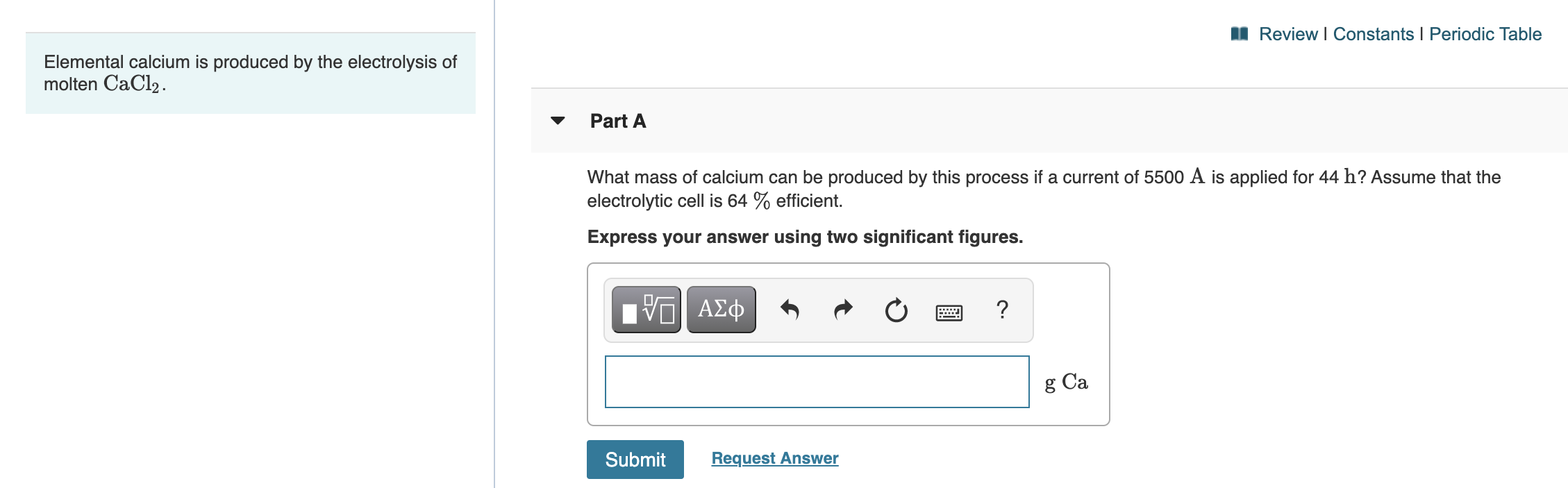 Solved II Review | Constants 1 Periodic Table Elemental | Chegg.com